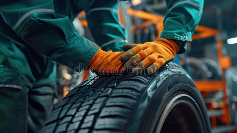 The Mechanic& X27;s Tire Job.AI Generated Image Stock Image - Image of ...