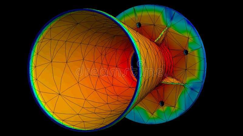 Mechanic Simulation Engineering - Displacement Analysis of Cyclone Bottom Under Force and Moment ...