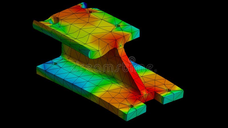 Mechanic Simulation Engineering - Displacement Analysis of H Beam Under ...