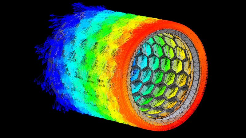 Mechanic Simulation Engineering - Displacement Analysis of Hexagonal Porous Pen Holder Under ...