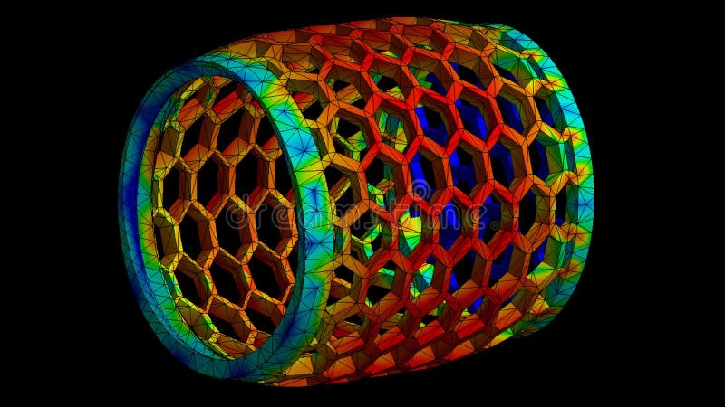 Mechanic Simulation Engineering - Displacement Analysis of Hexagonal Porous Pen Holder Under ...