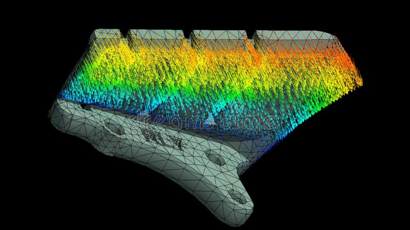 Mechanic Simulation Engineering - Displacement Analysis of Mechanical Part Under Force and ...