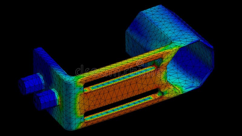 Mechanic Simulation Engineering - Displacement Analysis of Mechanical Parts Under Force and ...