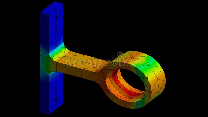 Mechanic Simulation Engineering - Displacement Analysis of Mechanical Parts Under Force and ...