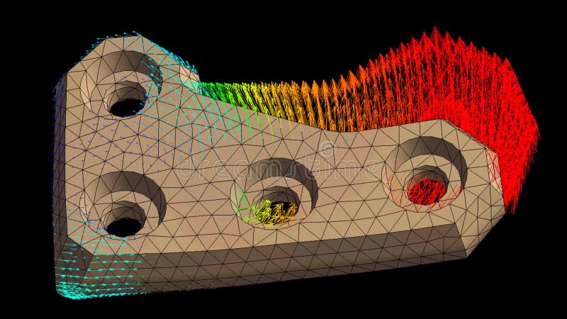 Mechanic Simulation Engineering - Displacement Analysis of Mechanical Parts Under Force and ...