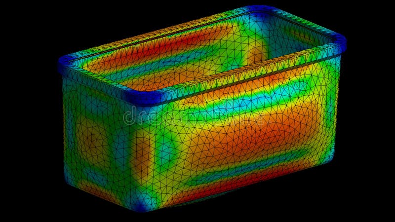 Mechanic Simulation Engineering - Displacement Analysis of Metal Box ...