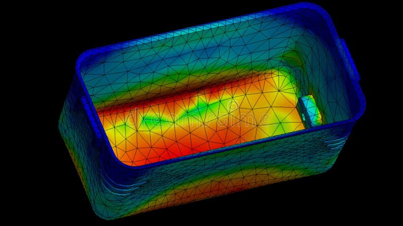 Mechanic Simulation Engineering - Displacement Analysis of Metal Box ...