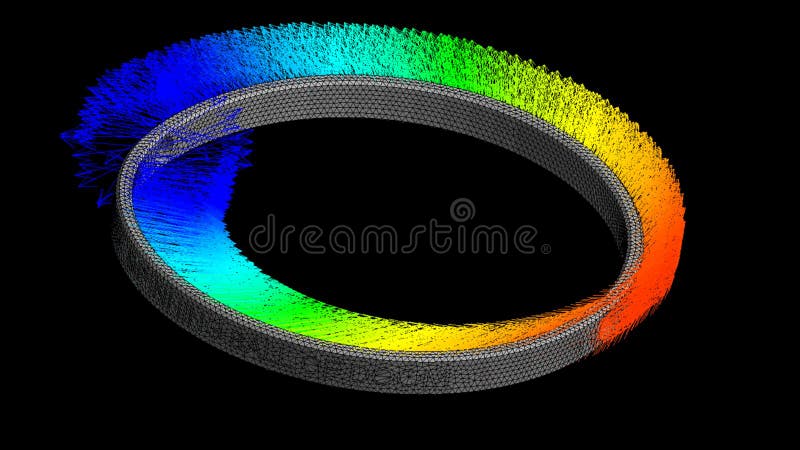 Mechanic Simulation Engineering - Displacement Analysis of Metal Ring ...