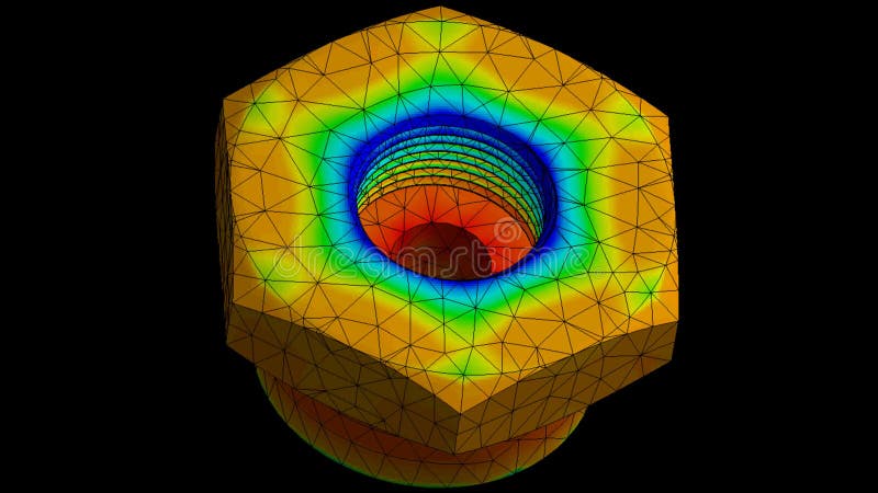 Mechanic Simulation Engineering - Displacement Analysis of Nut Connector Under Force and Moment ...