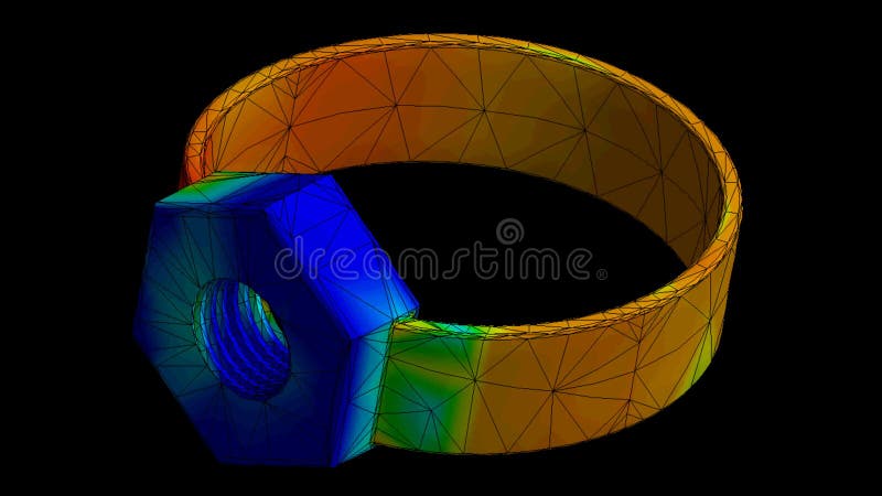 Mechanic Simulation Engineering - Displacement Analysis of Nut Ring ...