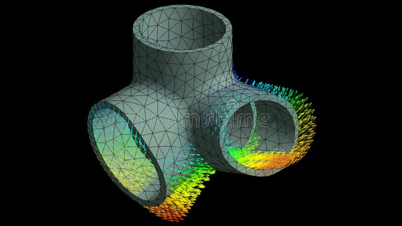 Mechanic Simulation Engineering - Displacement Analysis of Pipe Branch ...