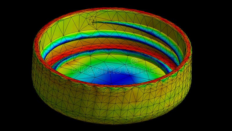 Mechanic Simulation Engineering - Displacement Analysis of Round Cap ...