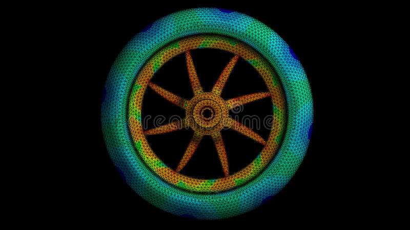 Mechanic Simulation Engineering - Displacement Analysis of Tire Under ...