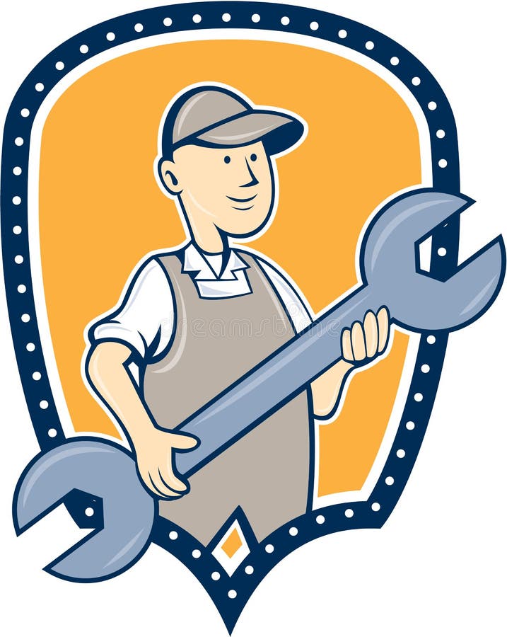 Wrench Shield Stock Illustrations – 1,455 Wrench Shield Stock ...