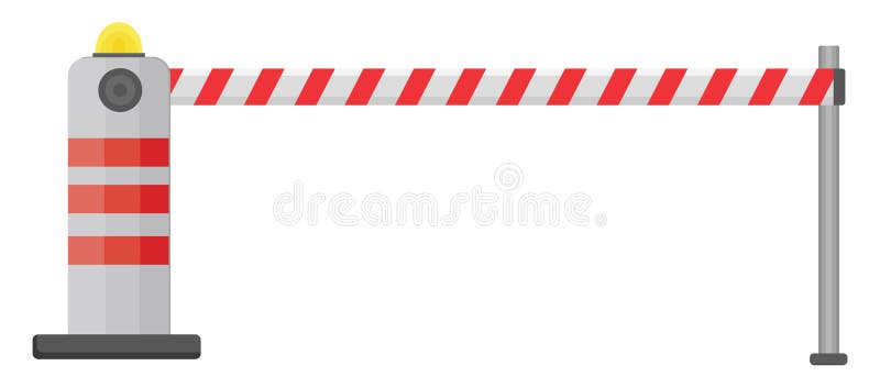 Mechanic Stop Barrier, Icon Stock Vector - Illustration of barricade ...