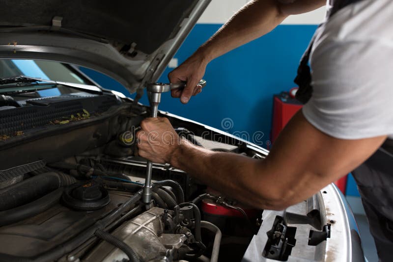Mechanic strong hand stock image. Image of repair, broken - 73439679