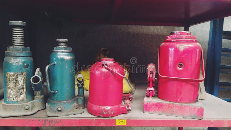 Mechanic tool car lifter stock image. Image of wine - 245657027