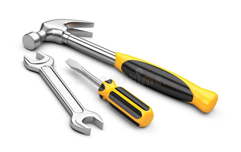 Mechanic tools set stock illustration. Illustration of concepts - 28566761