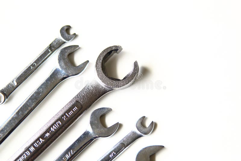 Mechanic Tools Set Isolated Stock Image - Image of steel, wrench: 51086521