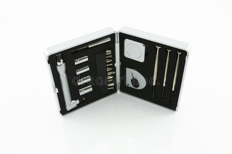 Mechanic Tools on White Background. Stock Photo - Image of pile ...