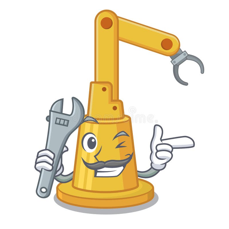 Mechanic Toy Assembly Automation Machine on Cartoon Stock Vector ...