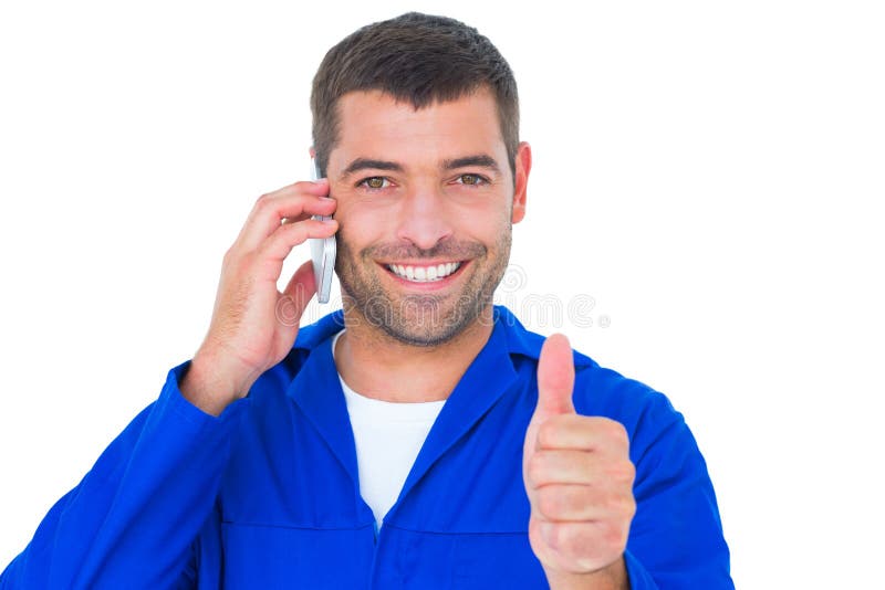 755 Maintenance Person Holding Mobile Phone Stock Photos - Free ...