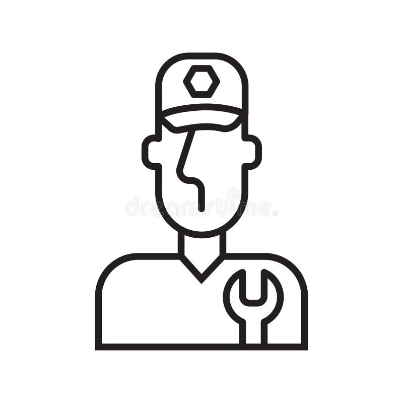 Mechanic. Vector Illustration Decorative Design Stock Vector ...