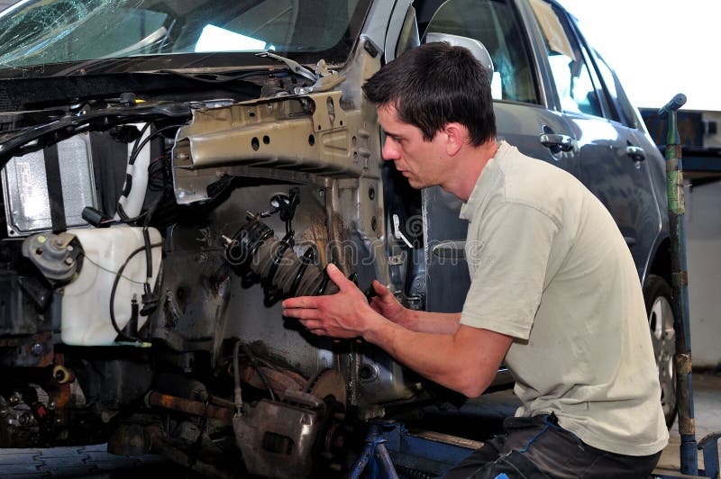 Mechanic at work. stock image. Image of mechanic, axle - 25468603