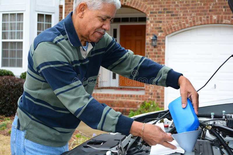 Mechanic Working on Car stock photo. Image of maintenance - 29209406