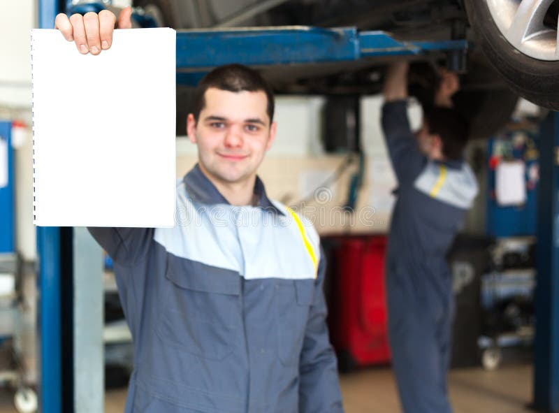 Mechanic Working in Car Repair Service Stock Image - Image of ...