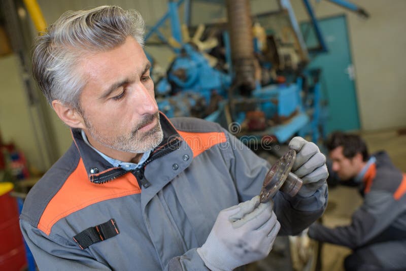 Old Mechanic Works at Lathe Stock Photo - Image of fitter, tool: 99255970