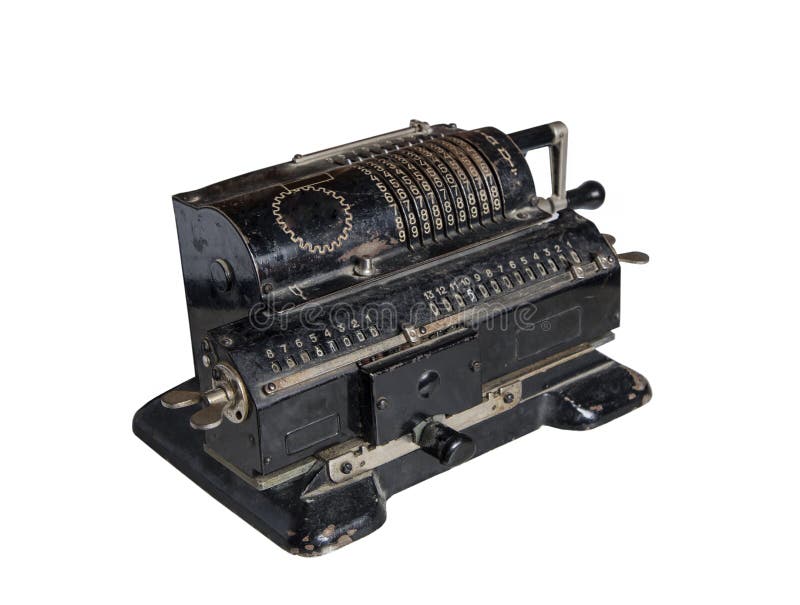 Mechanical adding machine stock photo. Image of machine - 42180334