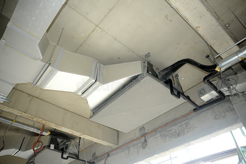 Mechanical Air Conditioning System Diffuser Outlet Stock Image - Image ...