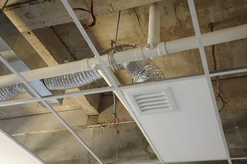 Mechanical Air Conditioning System Diffuser Outlet Stock Image - Image ...