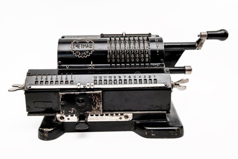 Old arithmometer stock photo. Image of antique, equipment - 23815746