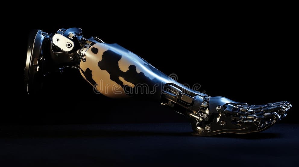 Mechanical Arm with Cow Design Stock Image - Image of automation ...