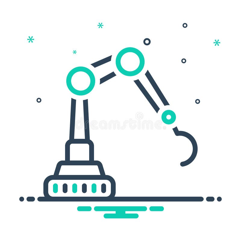 Mix Icon for Conveyor, Logistics and Packaging Stock Vector ...