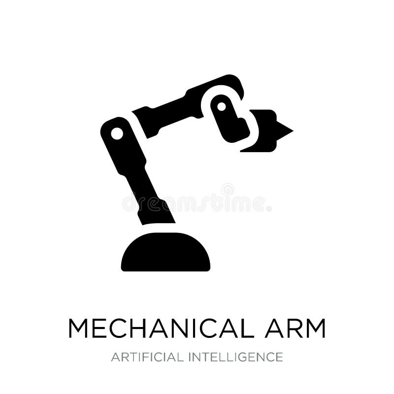 Mechanical Arm Icon in Trendy Design Style. Mechanical Arm Icon ...