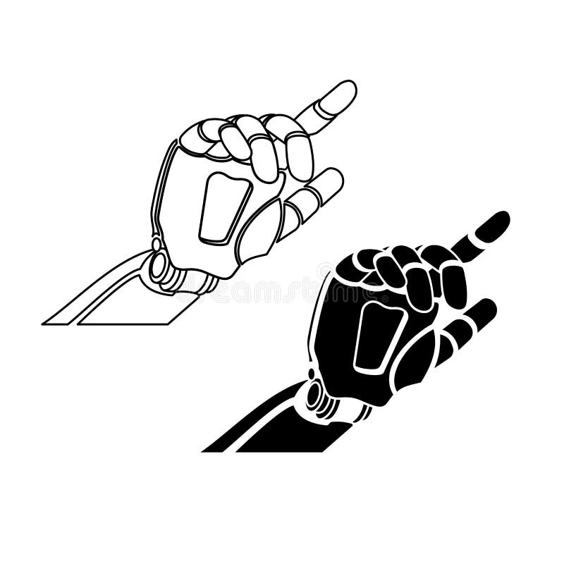 Mechanical Arm Icon Vector Illustration Stock Vector - Illustration of ...