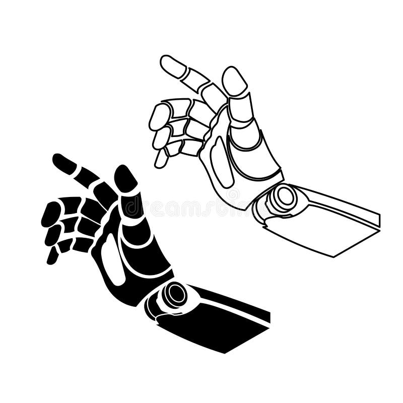 Mechanical Arm Icon Vector Illustration Stock Vector - Illustration of ...