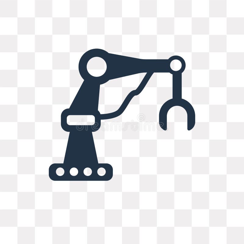 Mechanical Arm Vector Icon Isolated on Transparent Background, M Stock ...