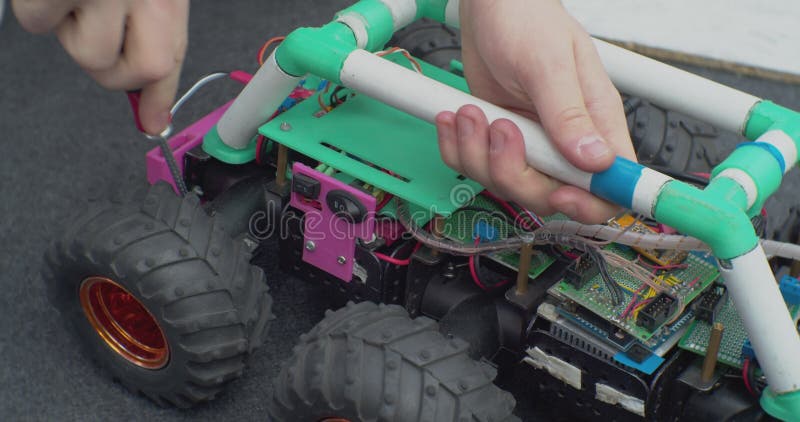 Mechanical Assembly of a Small Robot on Wheels Using a Screwdriver ...
