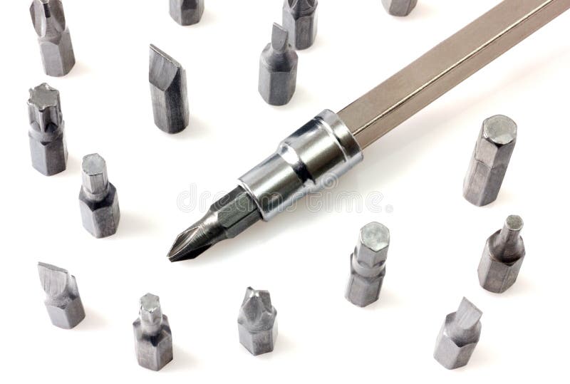 Mechanical bit tool set stock photo. Image of combination - 39334440