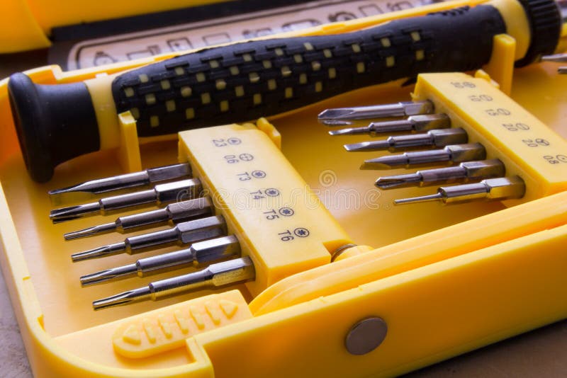 Mechanical bit tool set stock photo. Image of repair - 98663782
