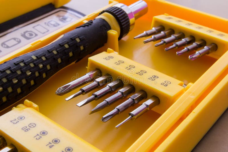 Mechanical bit tool set stock photo. Image of maintenance - 98685418