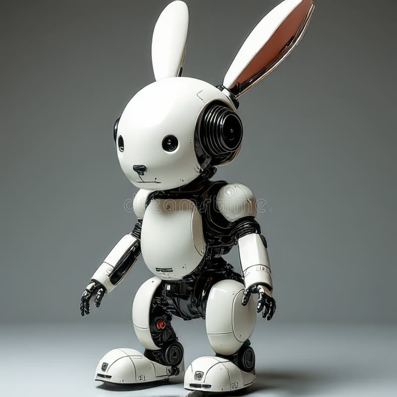 Mechanical Bunny Robotics stock illustration. Illustration of ...