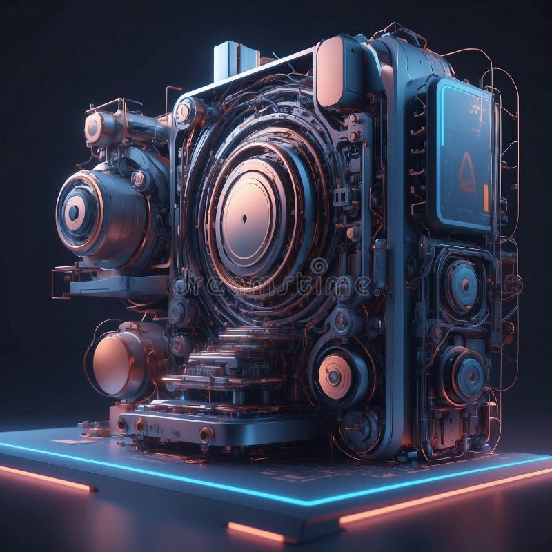 Mechanical Camera Intricate Technology Detailed Design Stock Image ...