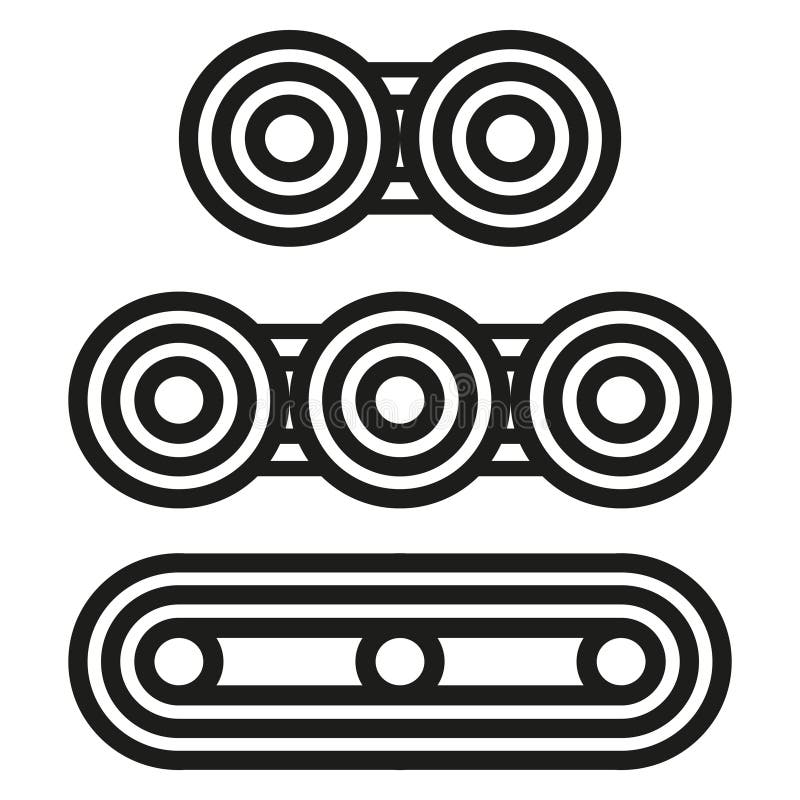 Mechanical Circle Clock Dial Set. Vector Stock Vector - Illustration of ...