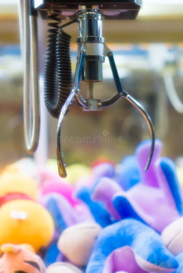Mechanical Claw Game Machine. Stock Photo - Image of stick, electronic ...