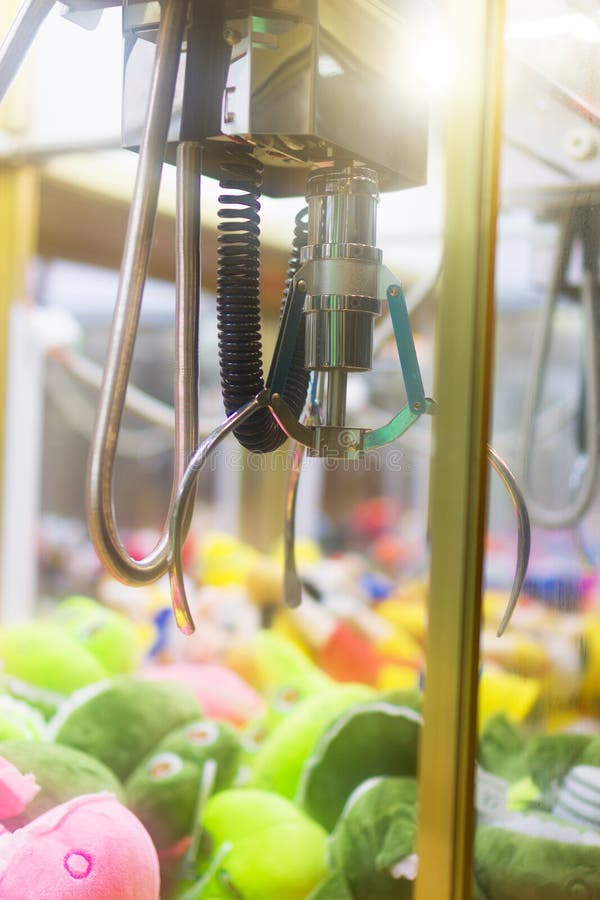 Mechanical Claw Game Machine. Stock Photo - Image of kids, luck: 173822264